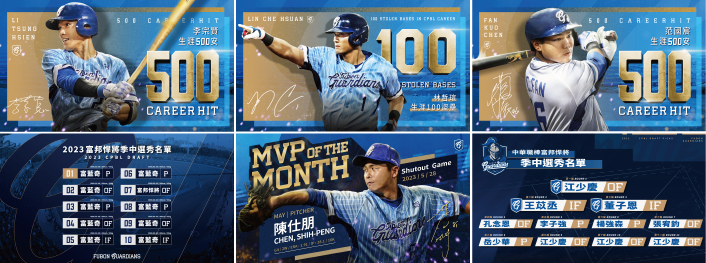 富邦悍將 社群設計 Fubon Guardians Social Media Graphics 2022-2023 | Grandvity ...