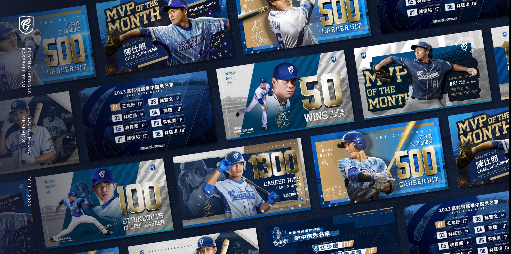 富邦悍將 社群設計 Fubon Guardians Social Media Graphics 2022-2023 | Grandvity ...
